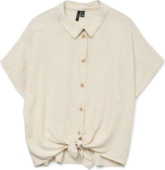 Vero Moda Vmthea Ss Tie Shirt WVN Noos