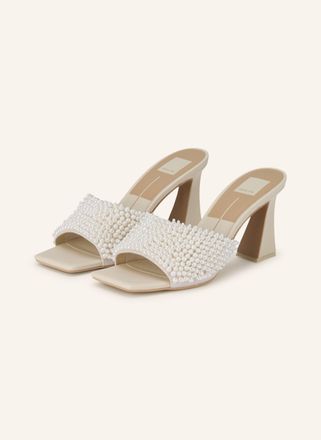 Dolce Vita Mules Nandy Mit Schmuckperlen weiss