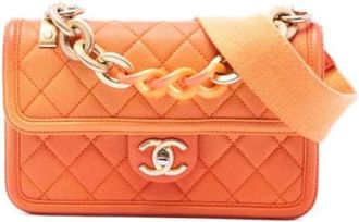 Chanel Sac bandouli&egrave;re Chanel Pre-owned Sunset On The Sea - Femme - Pre-owned - Orange - Taille: ONE Size