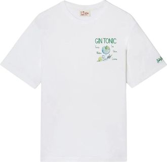 MC2 Saint Barth Homme, Tops, Blanc, Taille: L T-shirt en coton
