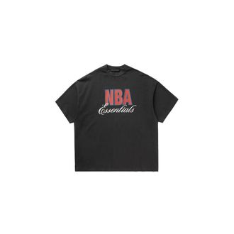Fear of God Homme, Tops, Noir, Taille: S T-shirt Coupe Boxy Ann&eacute;es 90