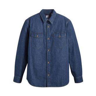 Levi's Homme, Chemises, Bleu, Taille: M A1919 0020 Relaxed Fit-Revere