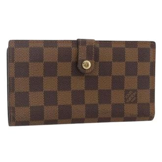 Louis Vuitton unisex, Pre-owned, Brun, Taille: ONE Size Portefeuille Damier Ebene Pre-owned