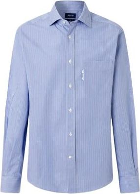 Fa&ccedil;onnable Chemise droit col classique ray&eacute;e en coton