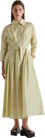Meimeij Femme, Robes, Vert, Taille: 42 FR Robe Chemise