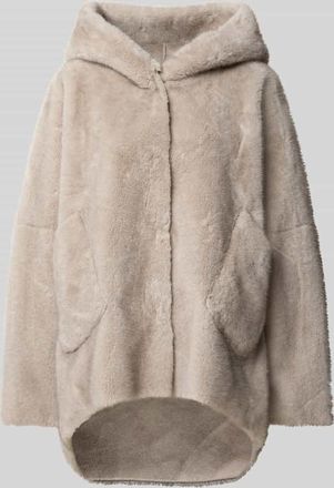 White Label Oversized Mantel aus Kunstfell