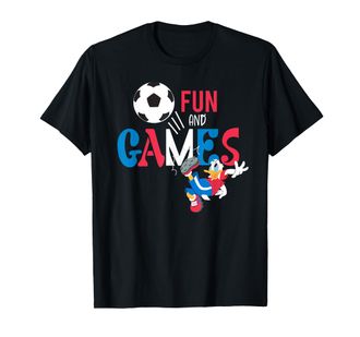 Disney Donald Duck Summer Sports Football Soccer Fun & Games T-Shirt
