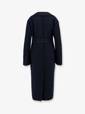 Max Mara Womens Coat Wool And Cashmere - Blue