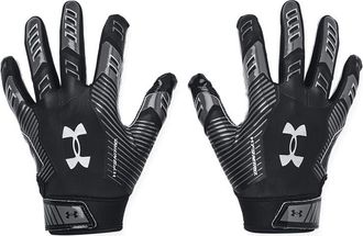 Under Armour Jungen F9 Nitro Fu&szlig;ballhandschuhe, (001) Black/Castlerock/Metallic Silver, Large