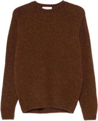 FILIPPO DE LAURENTIIS Homme, Pulls, Brun, Taille: L Crewneck Sweater LS