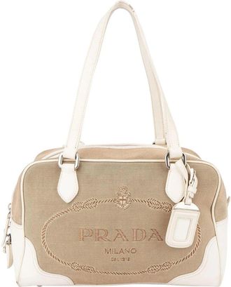 Prada Crossbody Bags - Prada Jacquard Monogram Handbag - Gr. unisize - in Braun - f&uuml;r Damen