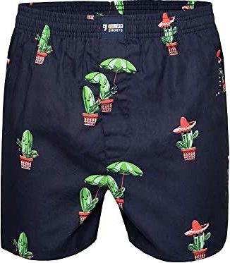 Happyshorts Boxer am&eacute;ricain pour homme - Motif cactus mexicain - Cactus mexicain, Cactus mexicain, L