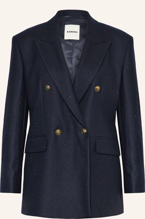 Sandro Sandro Longblazer Mit Schmucksteinen blau