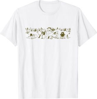 Moomin Olive Mymble Moomintroll Stinky Skifahren Wintersportspiele T-Shirt