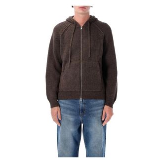 Dunst Kapuzenstrickjacke - - Knitwear - Herren - Braun - M