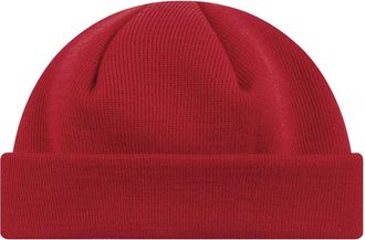 Hanseheld Strickm&uuml;tze Seeb&auml;r Merino Dockerm&uuml;tze kurz flach - Rot