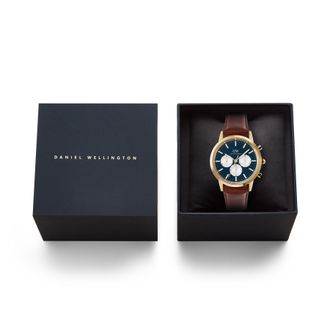 Daniel Wellington Uhr Daniel Wellington Iconic Chronograph St Mawes Arctic Panda DW00100875 Braun
