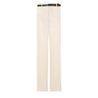 Max Mara Femme, Pantalons, Beige, Taille: 38 FR Straight Pantalons