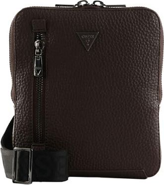 Guess Torino Xbody Flat Bag Dark Brown