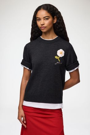 Ganni T-shirt en m&eacute;rinos Multicolore Laine - Taille XXS - Pour Femme