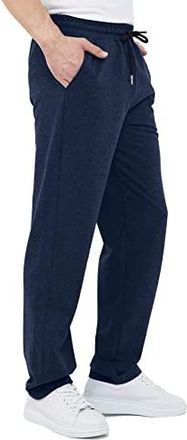 Generic Pantalon de surv&ecirc;tement en coton pour homme - Pantalon de jogging baggy respirant - Pantalon de loisirs tendance avec poches et cordon de serrage - Pa