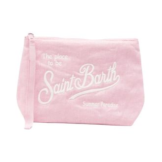 MC2 Saint Barth Femme, Sacs, Rose, Taille: ONE Size Aline Soft Linen Pouch