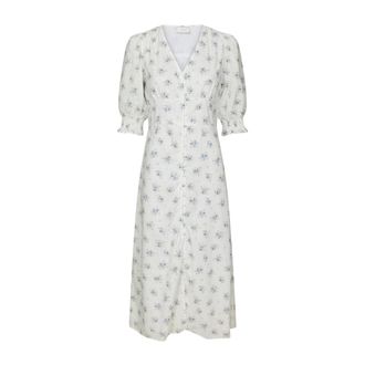 Neo Noir Valley Flowing Dress - - Dresses - Damen - Wei&szlig; - XS