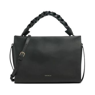 Coccinelle Femme, Sacs, Noir, Taille: ONE Size Double Grainy Handbag
