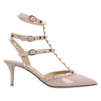 Valentino Garavani Hohe Schuhe - Rockstud-Pumps Nude - Gr. 37,5 (EU) - in Beige - f&uuml;r Damen