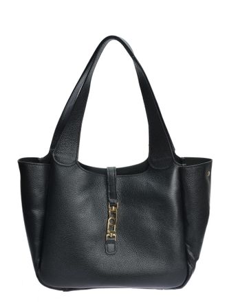 Roberta M Schwarz Rindsledertasche