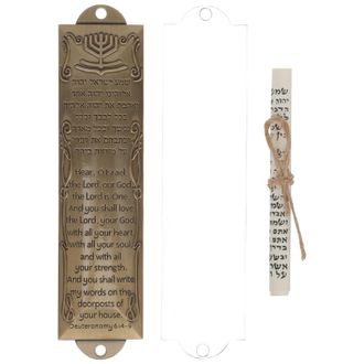BESPORTBLE Ciieeo Metall Mezuzah Plakette Antikoptik Dekoratives Religi&ouml;ses Torpfosten Ornament Leichtes Langlebiges Legierungsmaterial J&uuml;dische Haussegen Gesche
