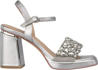 Alma En Pena Alma EN Pena, Femme, Chaussures, Gris, Taille: 39 EU Front Rhinestone Sandal