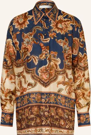 Zimmermann Hemdbluse Aster Aus Seide blau