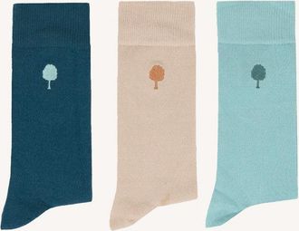 Faguo Lot de chaussettes &eacute;cru et lichen