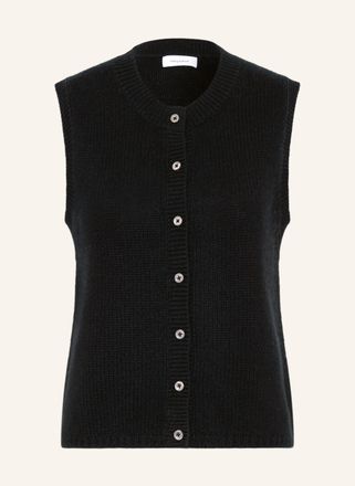 Darling Harbour Darling Harbour Strickweste Aus Cashmere schwarz