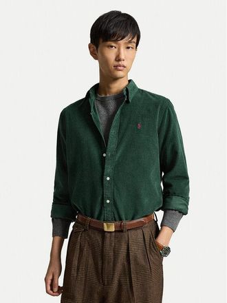 Polo Ralph Lauren Hemd 710853123500 Dunkelgr&uuml;n Custom Fit