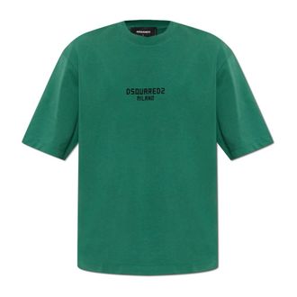 Dsquared2 Homme, Tops, Vert, Taille: 2XL T-shirt &agrave; logo