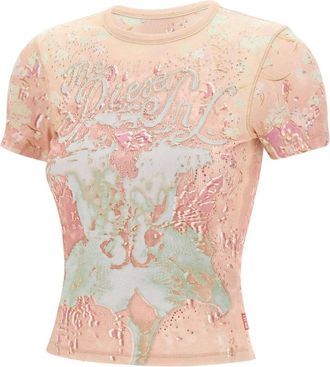 Diesel Femme, Tops, Rose, Taille: 38 FR T-Bril