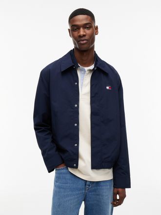 Tommy Jeans Blouson TOMMY JEANS TJM CITY LIFE COACH JACKET, Herren, Gr. XXL, blau (schwarz night navy), Web, Obermaterial: 100% Nylon. Futter: 100% Polyester, nor