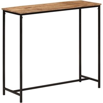 vidaXL vidaXL Table console 80x30x74 cm bois massif de manguier et fer
