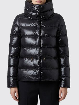 Herno Kurze gesteppte Ultraleicht-Nylon-Daunenjacke mit Stehkragen und Kordelzug
