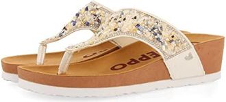 Gioseppo Femme Andelain Tongues, Blanc Opulenter Garten, 41 EU