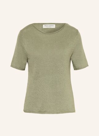 Marc O'Polo Marc Opolo Strickshirt Mit Leinen gruen