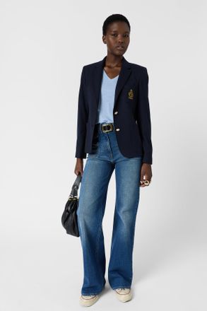 Gerard Darel T-shirt V fluide - MALVINE - Bleu ciel