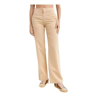 Isabel Marant Hoch taillierte Anzughose in pastellgelb - - Trousers - Damen - Gelb - XS