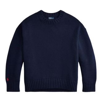 Ralph Lauren Femme, Pulls, Bleu, Taille: 36 FR G.Neck Sweater