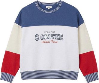 s.Oliver Sweatshirt Sweatshirt s.Oliver x Heidi Klum: Colourblock-Sweatshirt mit Logo