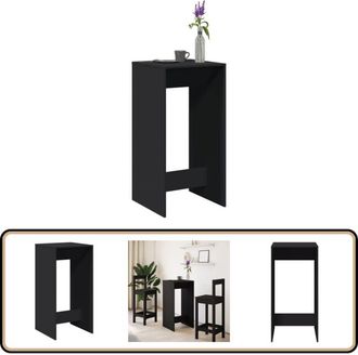 vidaXL Bartisch Schwarz 51x50x103,5 cm Holzwerkstoff - Vidaxl