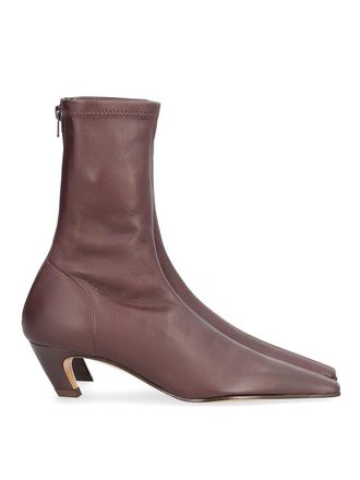 Khaite Bottines - Rouge Brun
