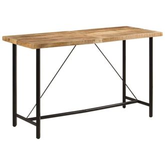 vidaXL Bartisch 180x70x107 cm Massivholz Mango und Eisen Vidaxl